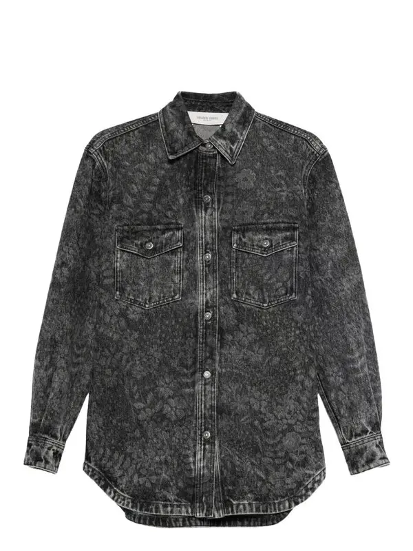 GOLDEN GOOSE Brushed-effect Shirt - Grey