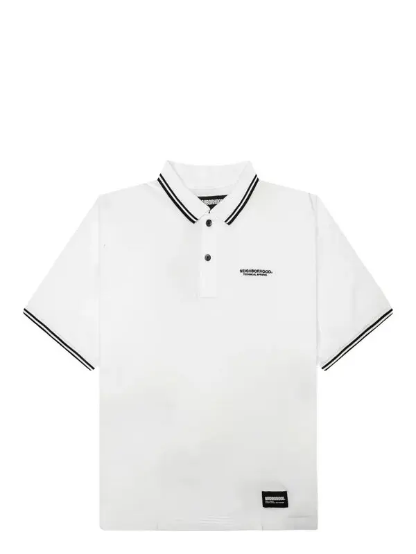 NEIGHBORHOOD Pique-collar Polo Shirt - White