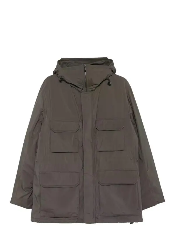 Emporio Armani Multi-pocket Hooded Jacket - Grey