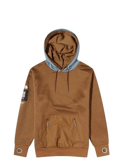 The North Face X Undercover Soukuu Dot Knit Double Hoodie - Sepia Brown/concrete Grey