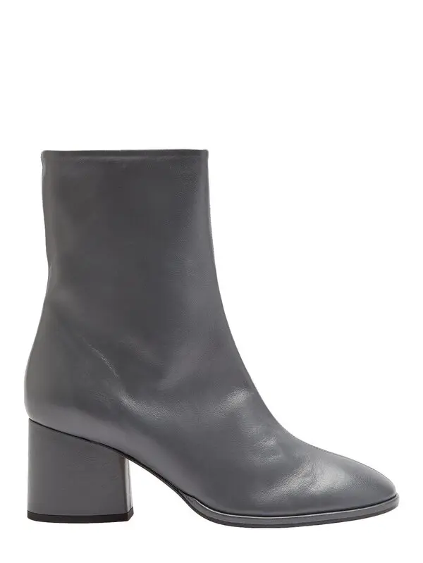AeydĒ Ayla 55 Leather Ankle Boots - Dark Grey