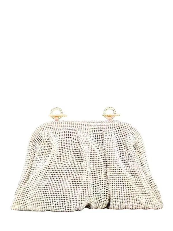 Benedetta Bruzziches Crystal-embellished Clutch - White