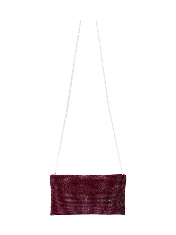 Benedetta Bruzziches Crystal-embellished Crossbody Bag - Red