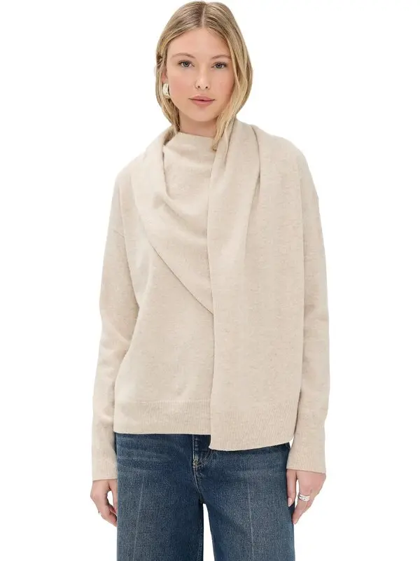 Vince Draped Pullover - H Dove Oat