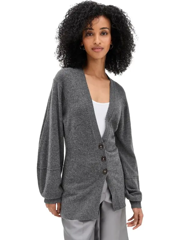 THE GARMENT Como Sleeve Cardigan - Grey Melange