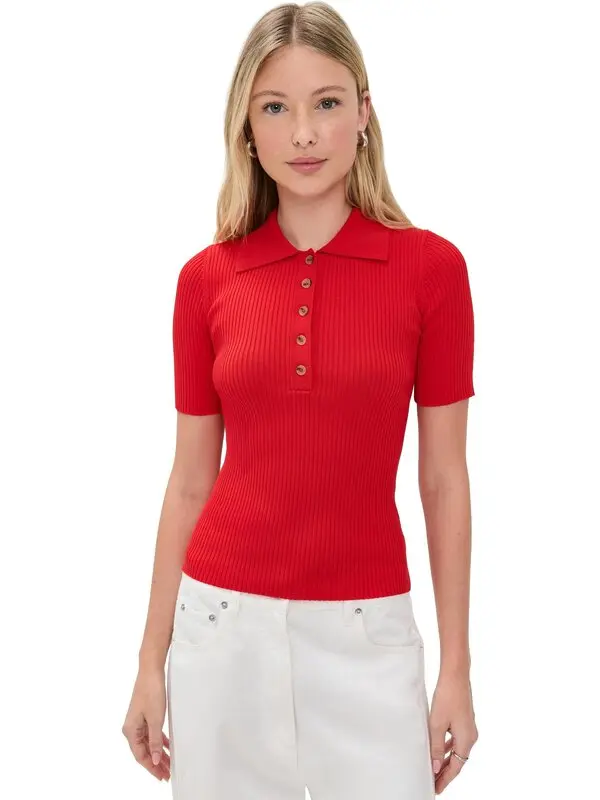 NOTHING PLEASE Stacey Shirt - Tomato Red