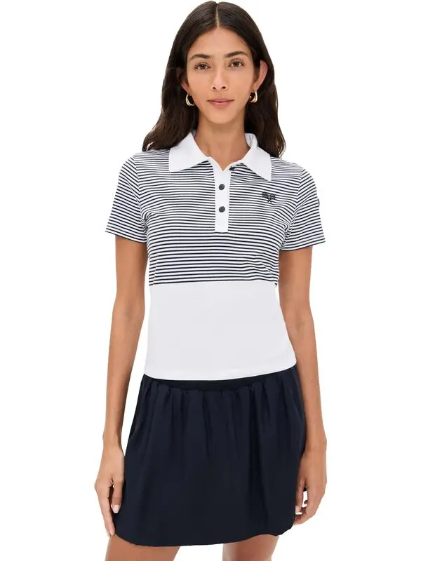 FRAME The Tennis Polo - White Multi