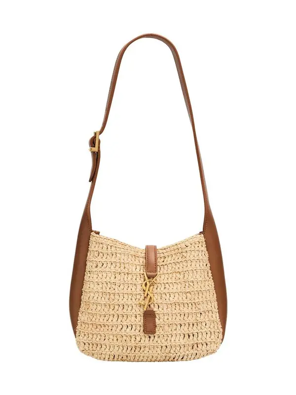 Saint Laurent Le 5 A 7 Baby Hobo Bag - Beige