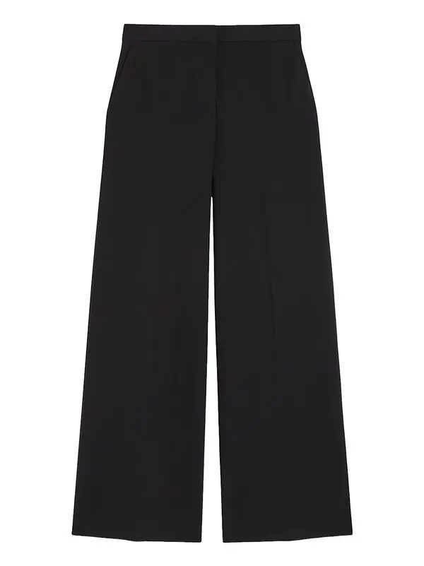 Max Mara Biada Wide-leg Crepe Pants - Black