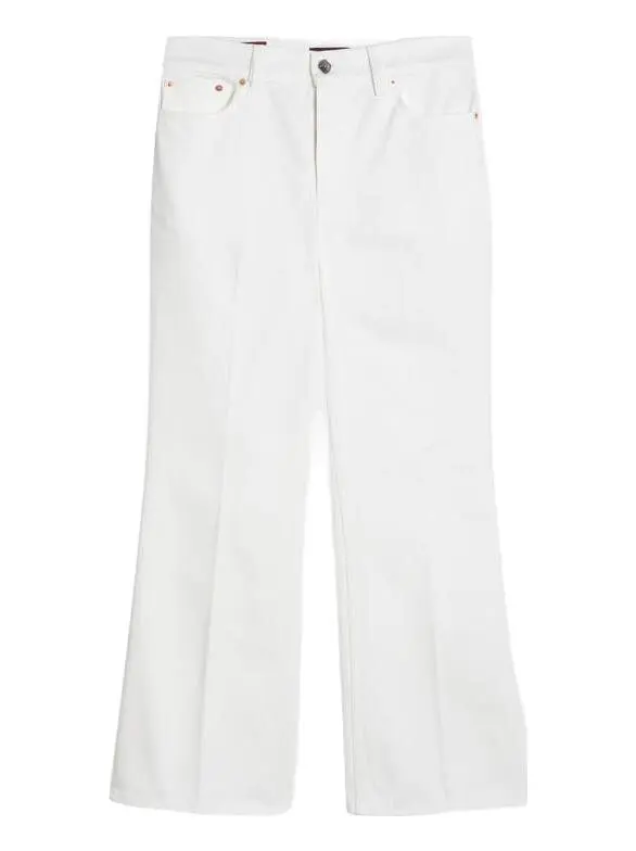 Gucci Short Flare Trousers - White
