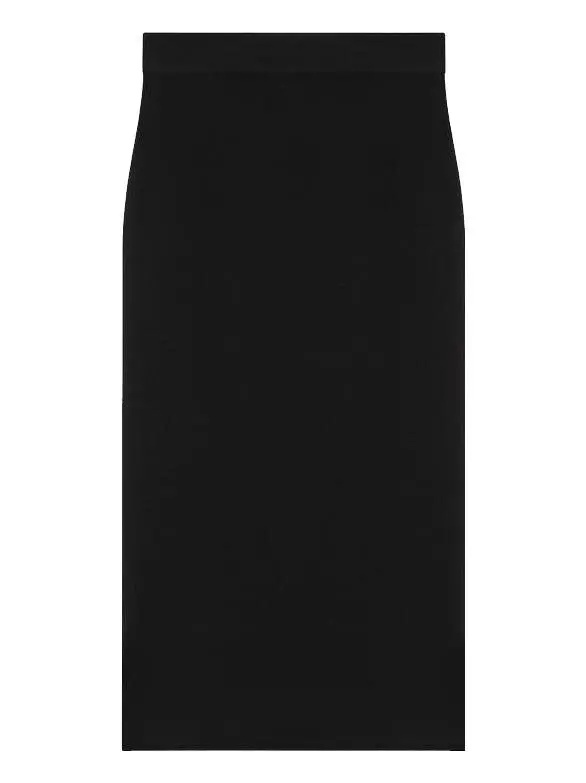Saint Laurent Midi Pencil Skirt - Black