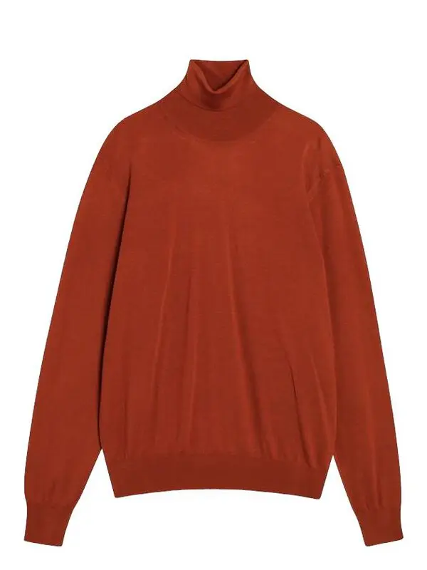 Saint Laurent Turtleneck Sweater - Red