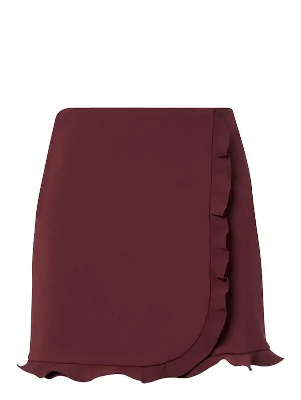 Tory Burch Ruffled Skort - Burgundy
