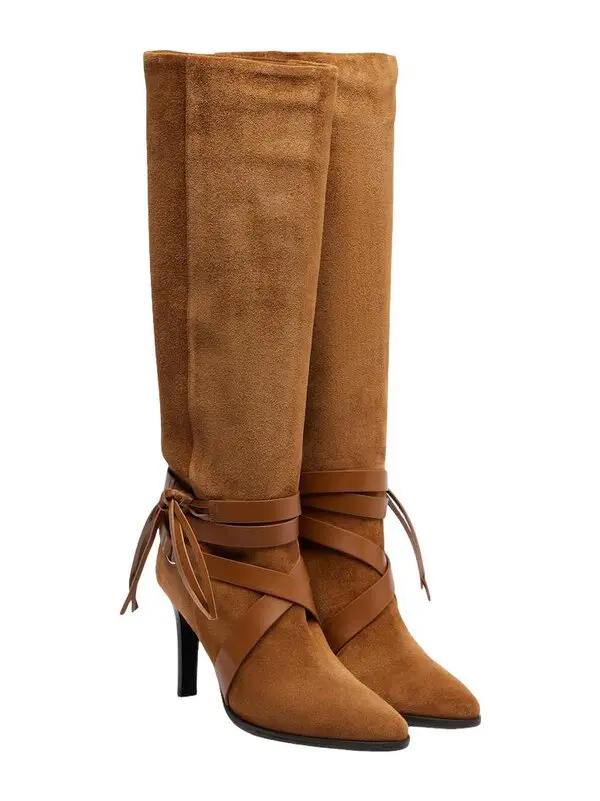 Isabel Marant Analui 90 Suede Knee-high Boots - Beige