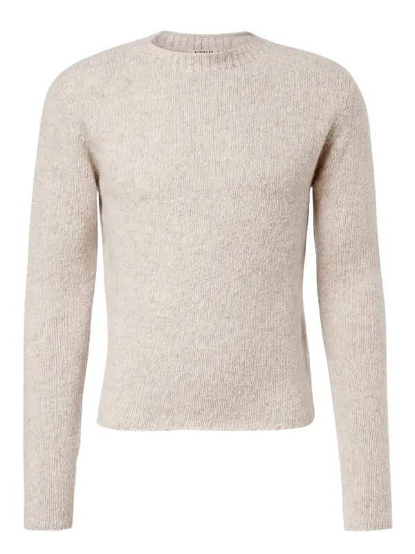 Auralee Cashmere Crewneck Sweater - Beige