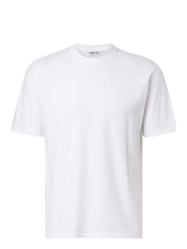 Auralee Oversized Cotton Jersey T-shirt - White