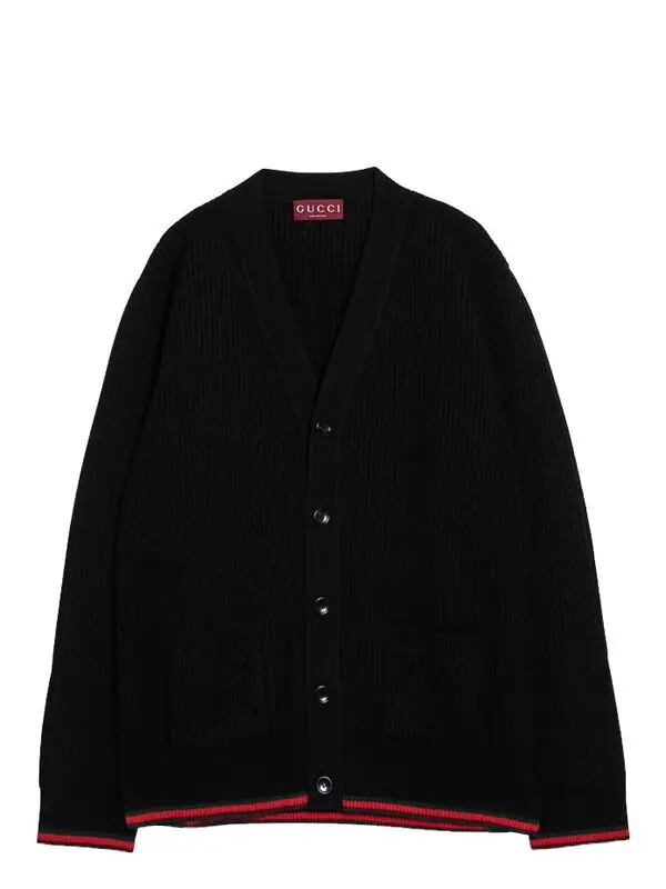Gucci Wool And Cashmere Cardigan - Black