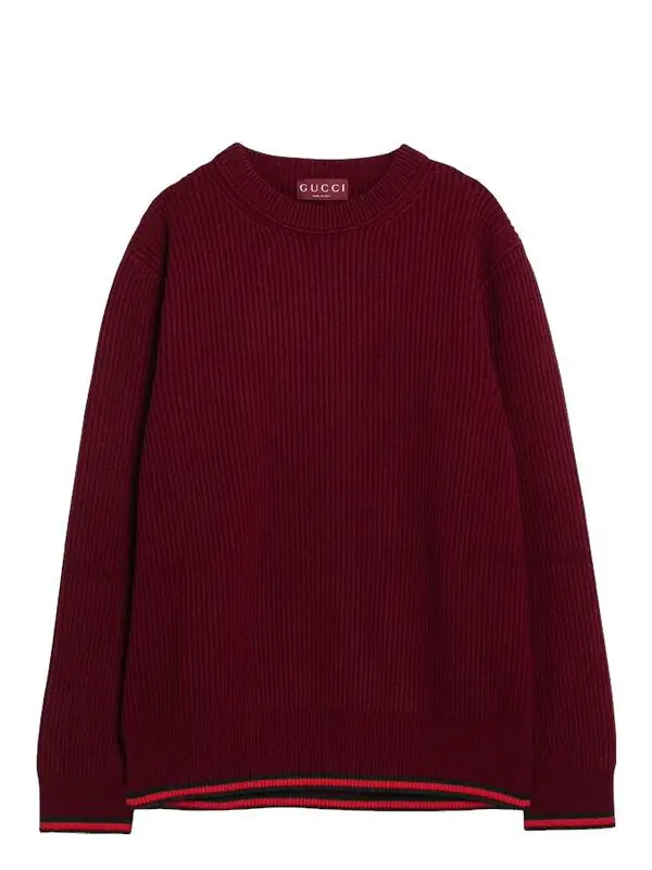 Gucci Wool And Cashmere Crew-neck Jumper - Red