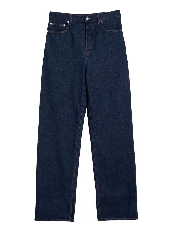 Gucci Wide Leg Denim Jeans - Blue