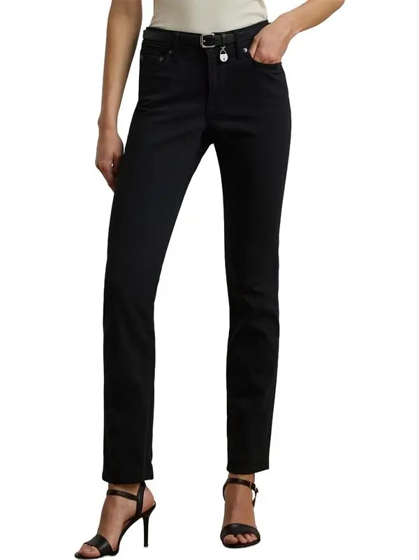 Ralph Lauren High-rise Skinny Ankle Jeans - Black