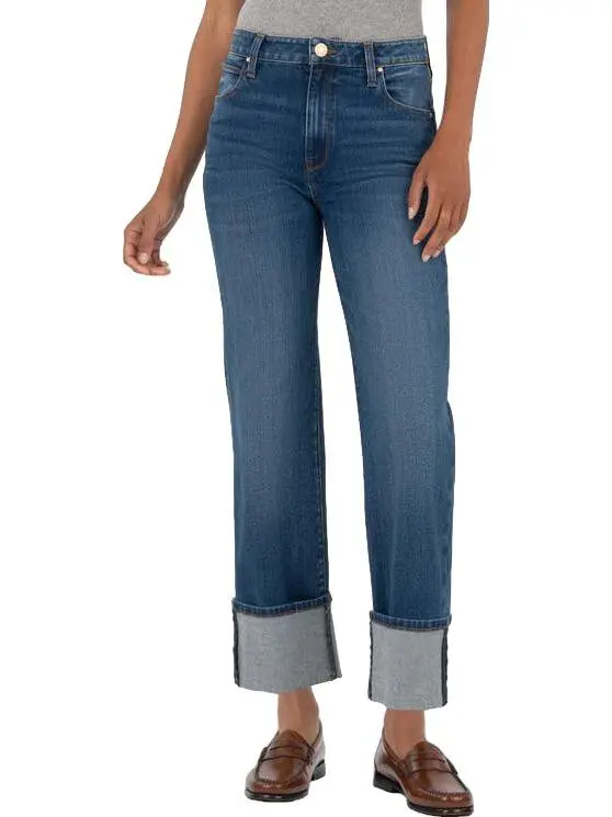Kut From The Kloth Sienna High-waist Relaxed Straight-leg Jeans - Admire