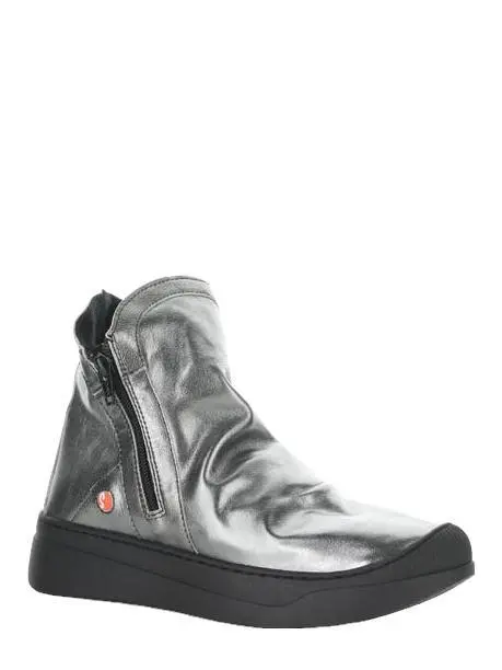 Fly London Abil Platform Wedge Bootie - Graphite