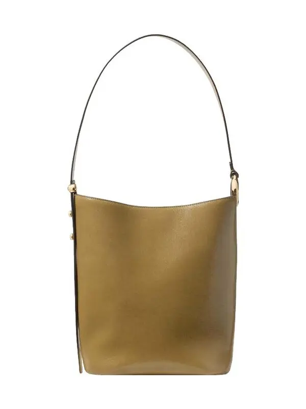 Kate Spade New York Halo Glazed Leather Bucket Bag - Dried Thyme