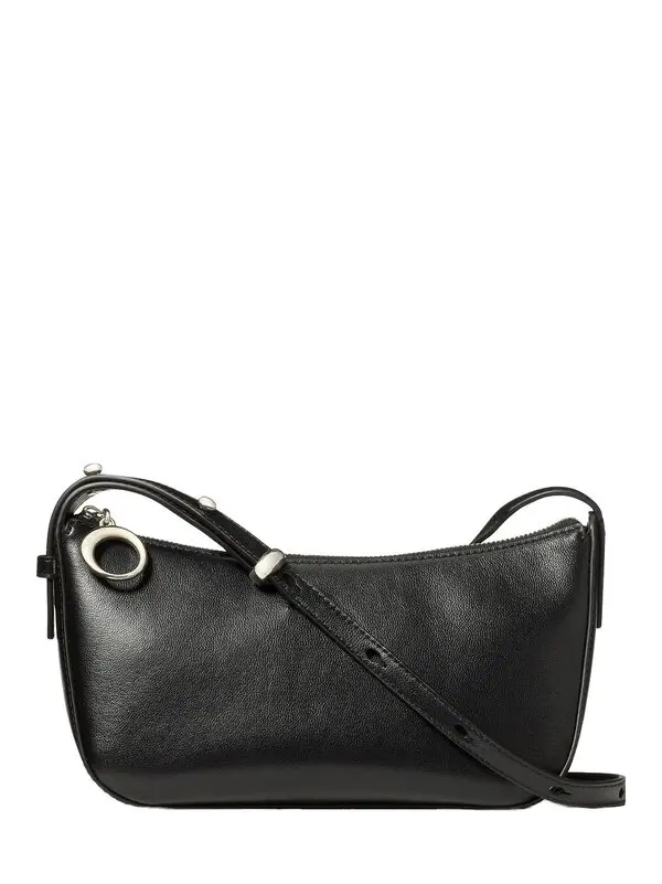 Kate Spade New York Fine Grain Leather Crossbody Bag - Black