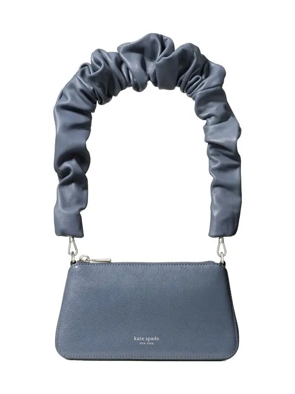 Kate Spade New York Glazed Leather Shoulder Bag - Cinder Grey