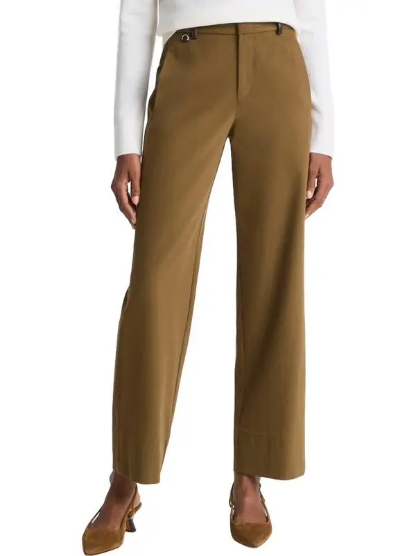 Vince Faux Suede Trousers - Olive Grove
