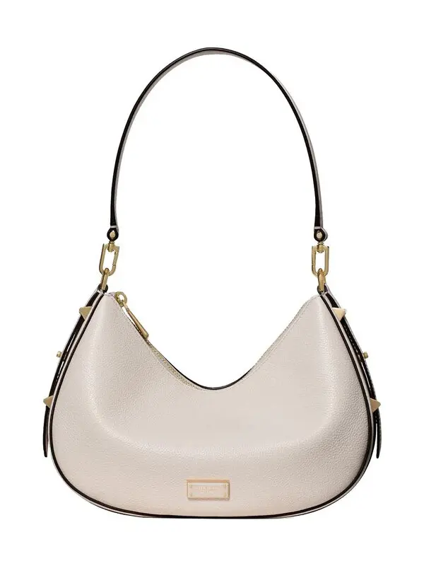 Kate Spade New York Liv Pebble Leather Convertible Shoulder Bag - Cashew Milk