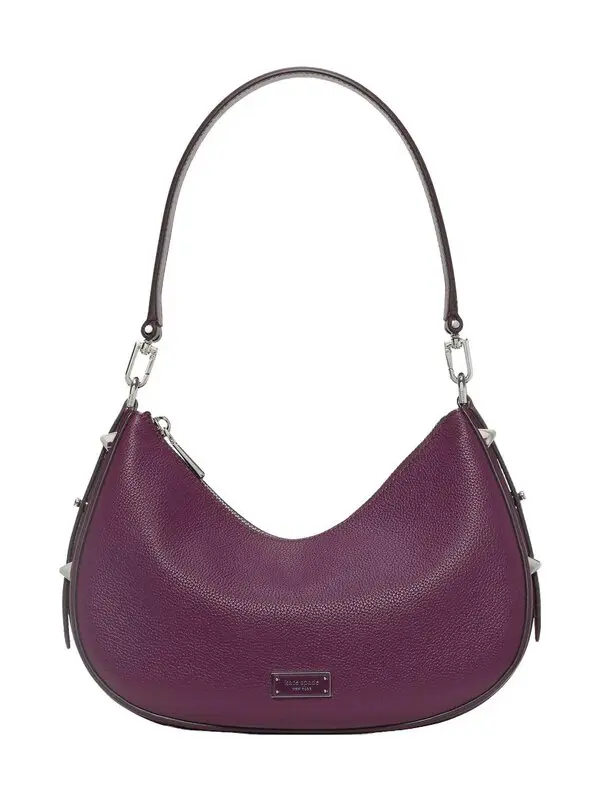 Kate Spade New York Liv Pebble Leather Convertible Shoulder Bag - Purple Agate