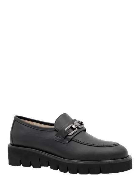 AMALFI BY RANGONI Rimini Lug Sole Loafer - Black Vapor