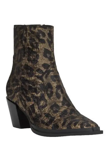 Jessica Simpson Helvona Pointed Toe Bootie - Golden/black