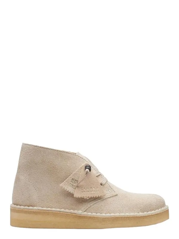 Clarks Originals Desert Coal Hairy Suede - Off White