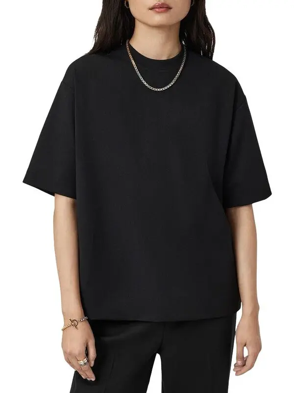 ALLSAINTS Dani Back Zip T-shirt - Black