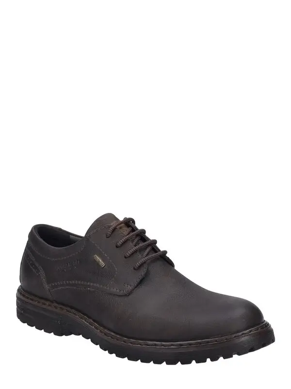 Josef Seibel Waterproof Leather Derby - Moro
