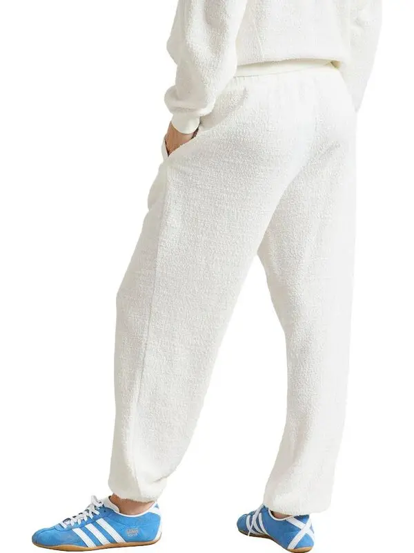 Hatch Collection Dina Boucle Lounge Pant - Ivory