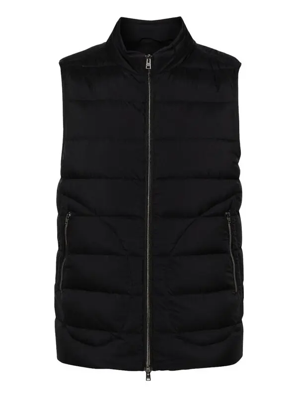 Herno Nylon Down Vest - Black