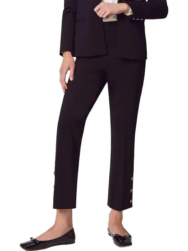 TWINSET Straight Leg Pants - Black