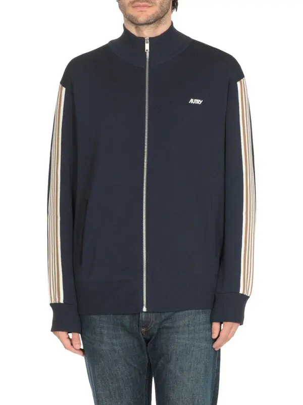 AUTRY Full Zip Sweatshirt - Blue