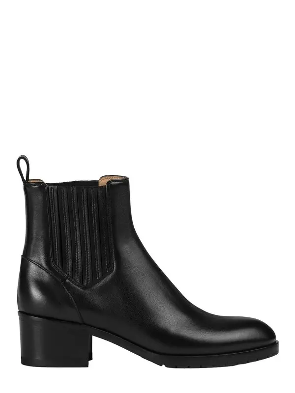 DOUCAL'S Leather Ankle Boots - Black