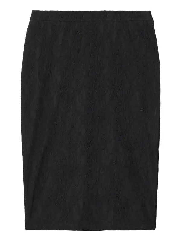 Stella McCartney Stretch-lace Knee-length Skirt - Black