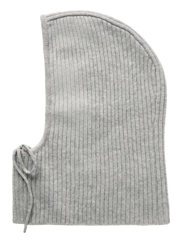 YVES SALOMON Ribbed Cashmere Snood - Gray