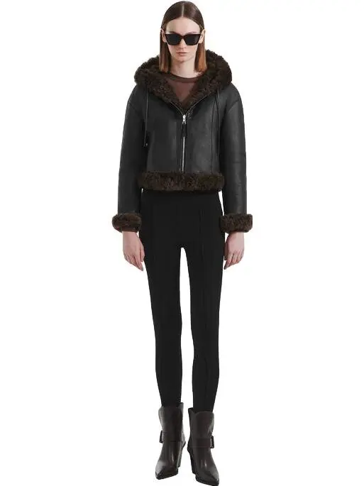 Rudsak Norah Reversible Shearling And Leather Jacket - Black
