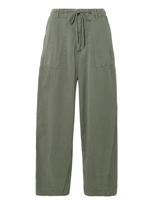 JAMES PERSE Cotton-blend Tapered Pants - Green