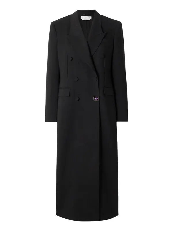 Gabriela Hearst Julien Double-breasted Wool Coat - Black