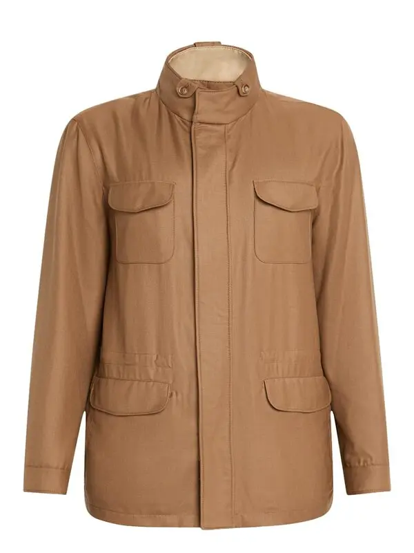 MANDELLI Cashmere Field Jacket - Tan