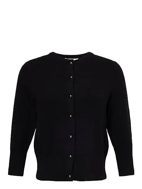 Vince Regular-fit Stretch-wool Blend Cardigan - Black