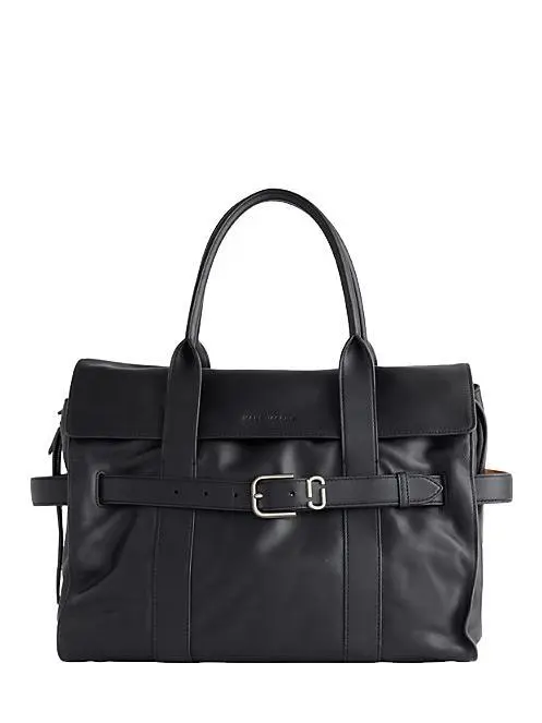 Marc Jacobs Dakota Belted Leather Tote Bag - Black